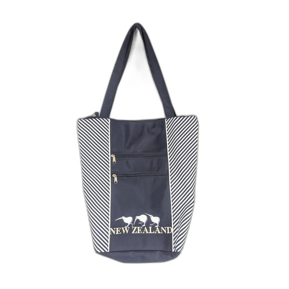 Bags | New Zealand Souvenir Travel Tote Blue White Zipper Pockets ...